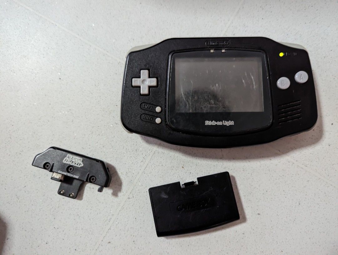 Gba Gameboy advance turn on but not working with backlight attachment ...