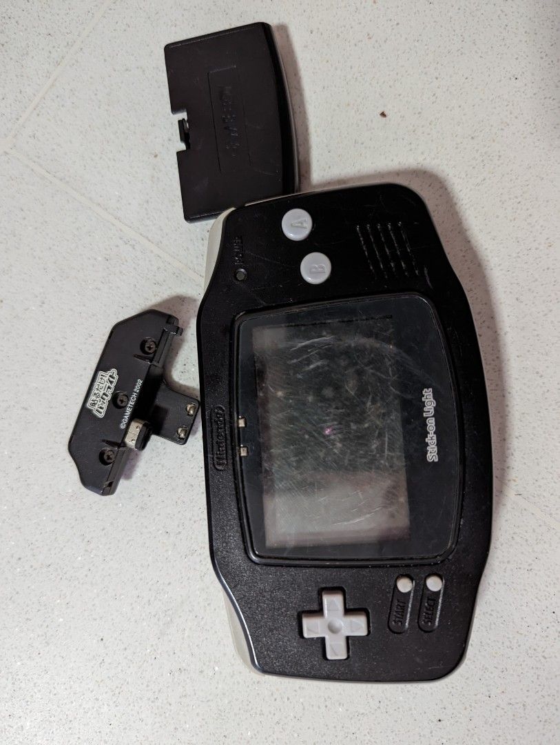 Gba Gameboy advance turn on but not working with backlight attachment ...