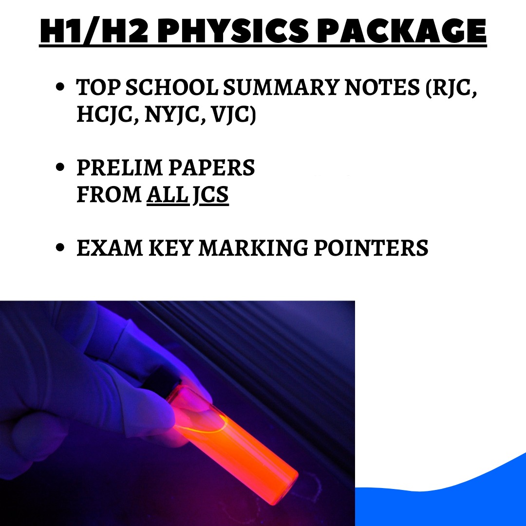 H1/H2 A level Physics summary notes (top school), prelim papers and key ...