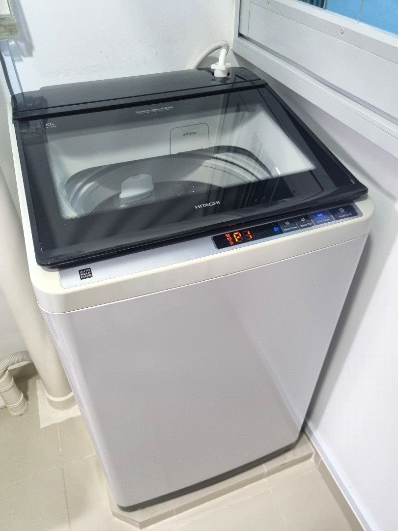 Hitachi Washing Machine, 10 kg, Top loading / Top Load, SF-100XA, Grey ...