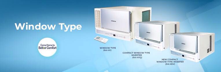 HITACHI WINDOW TYPE INVERTER AIRCON, TV & Home Appliances, Air ...