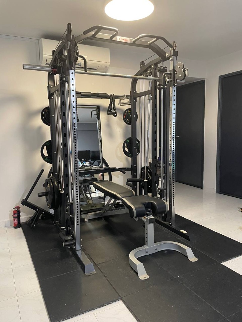 Home Gym - Vigor G8 Functional Trainer, Power Rack, Smith Machine Combo ...