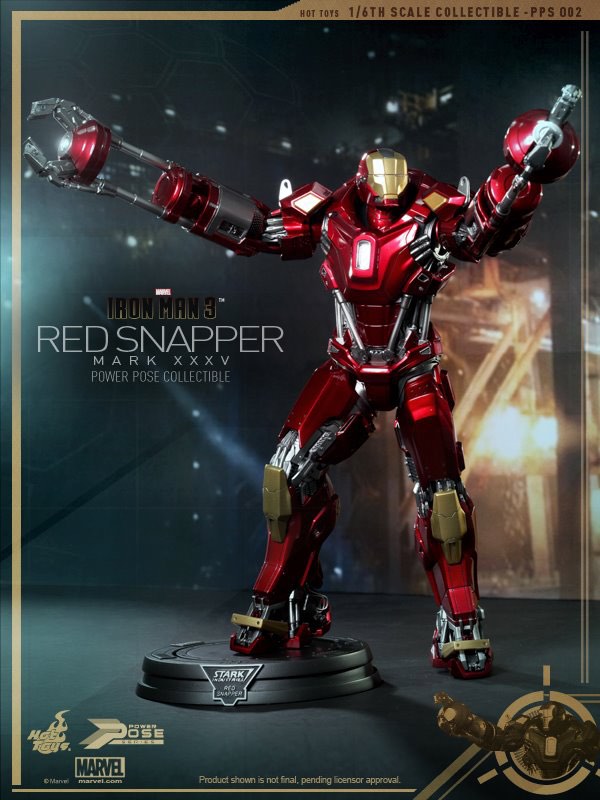 Hot Toys Iron Man 3 Mark XXXV 35 (Red Snapper) 1/6 Special Edition ...