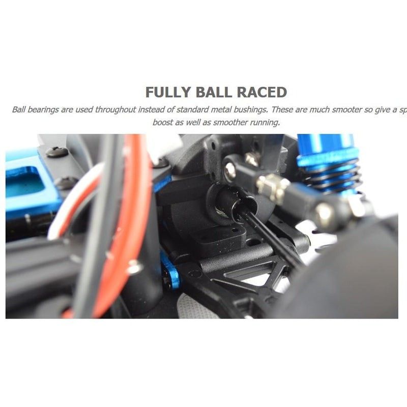 HSP 94123Pro 1:10 RC Electric Drift Car (Blue GTR with Chrome Wheels ...