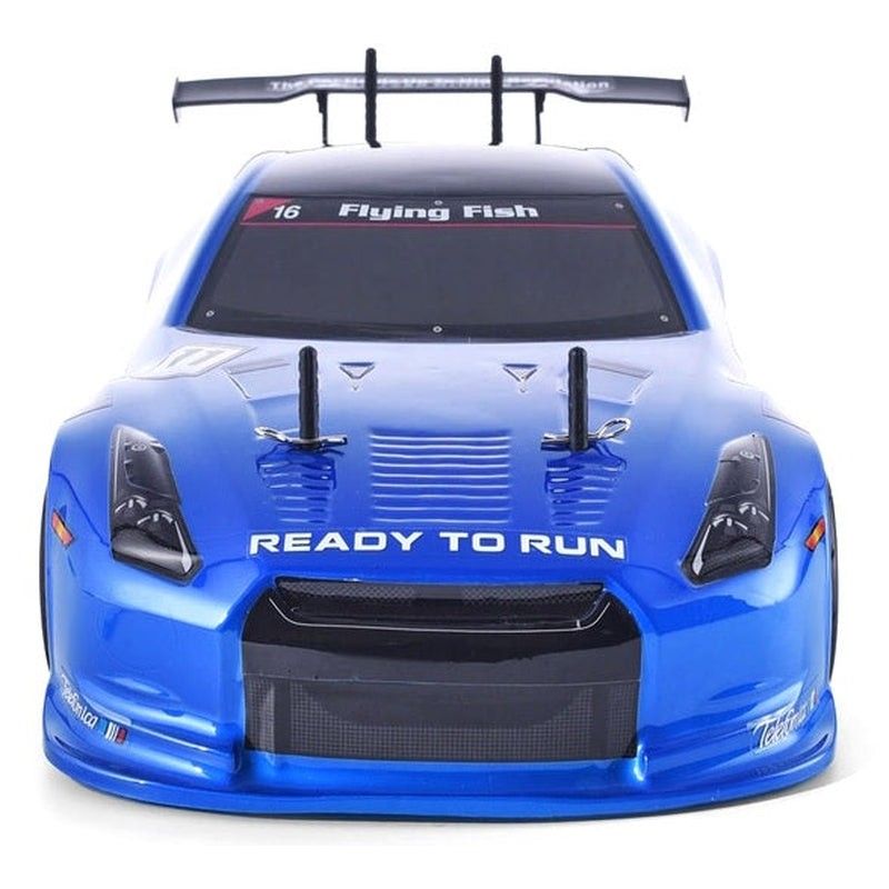 HSP 94123Pro 1:10 RC Electric Drift Car (Blue GTR with Chrome Wheels ...