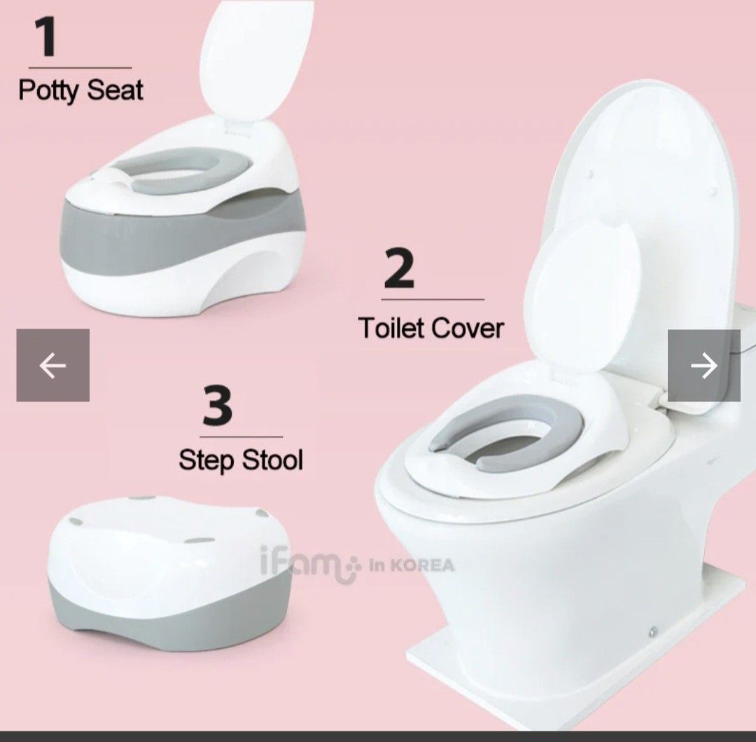 Ifam 3-in-1 Multi Potty Toilet Seat & Step Stool, Babies & Kids ...
