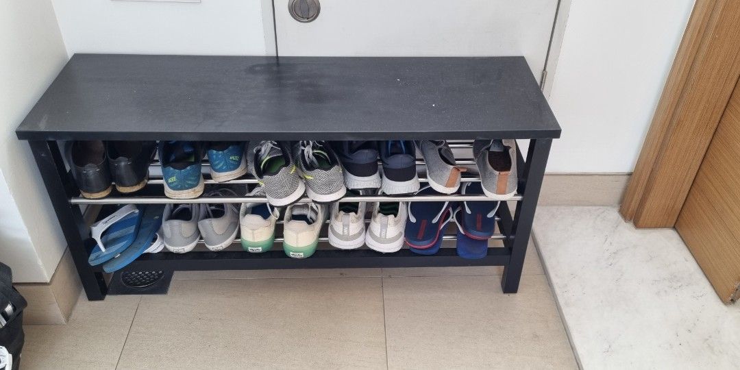 Ikea tjusig shoe rack, Furniture & Home Living, Furniture, Shelves ...