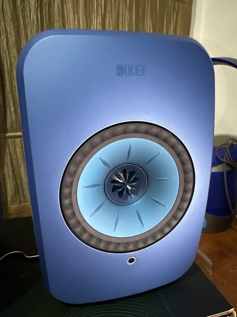 KEF LSX Blue with Desk Pad & HP Cable, Audio, Soundbars, Speakers ...