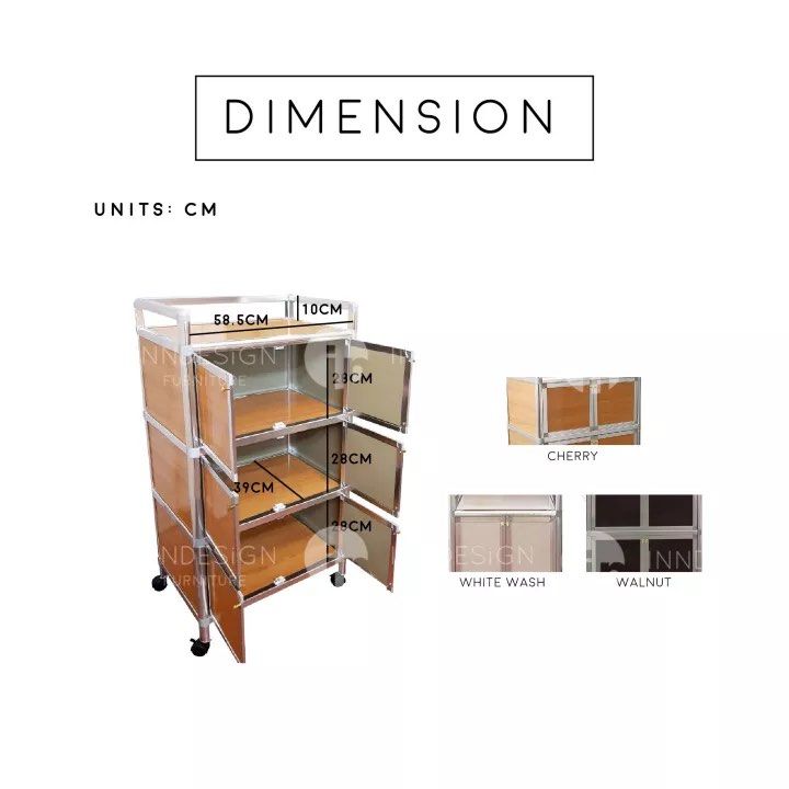 Kitchen Cabinet ALUMINIUM RACK / KITCHEN CABINET / STORAGE CABINET ...