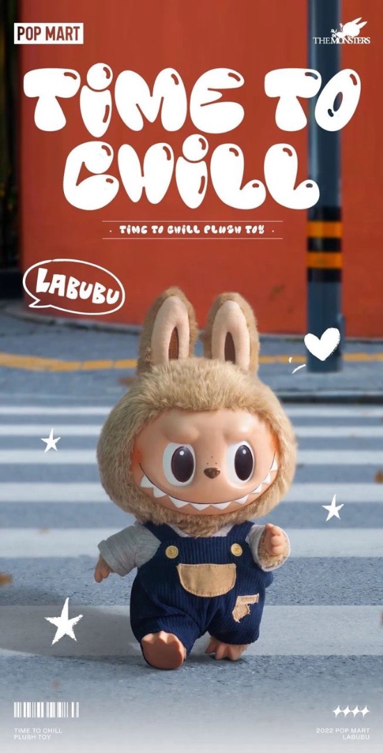 LABUBU TIME TO CHILL PLUSH TOY THE MONSTERS POPMART, Hobbies & Toys ...