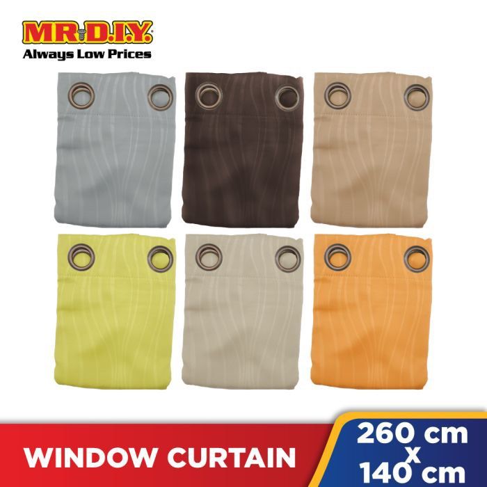 Langsir MR DIY window curtain nude color, Furniture & Home Living, Home ...