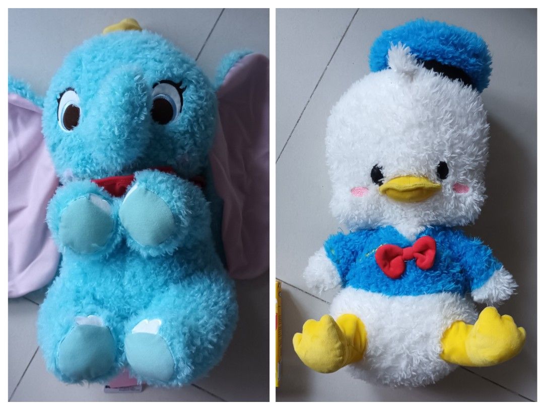Large Donald Duck and Dumbo Plush, Hobbies & Toys, Toys & Games on ...