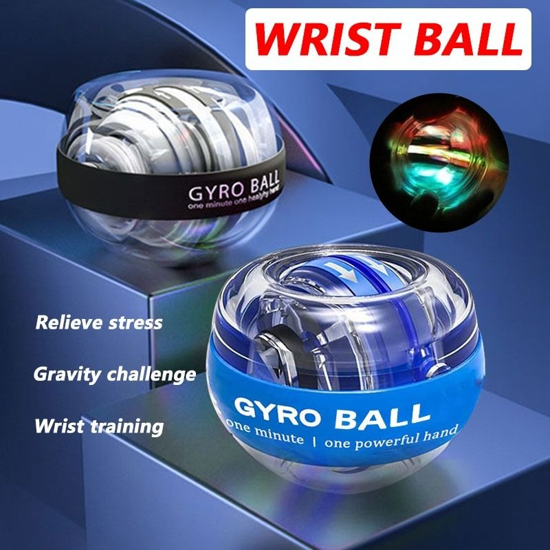 LED Wrist Ball Self-starting Powerball With Counter Arm Hand Muscle ...
