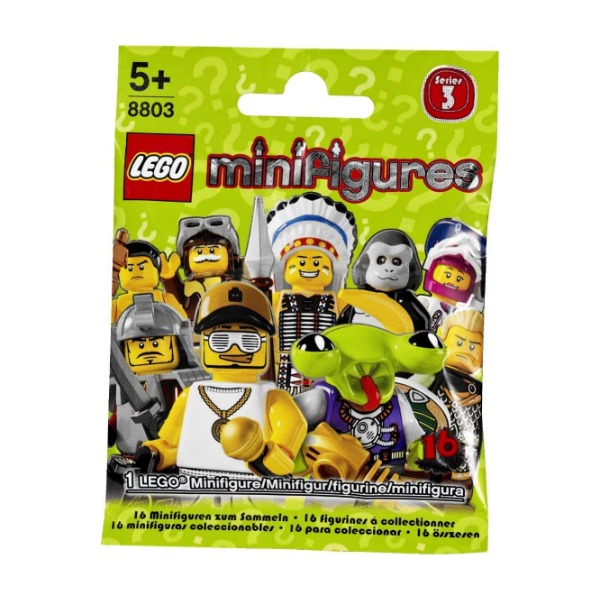 Lego Series 3 Minifigures 8803 Gorilla Suit Guy Fisherman Pilot Samurai ...