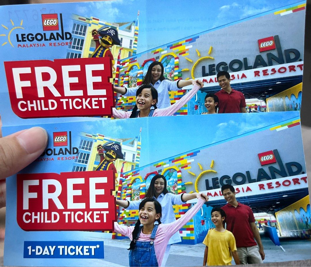 Legoland Ticket, Tickets & Vouchers, Event Tickets on Carousell