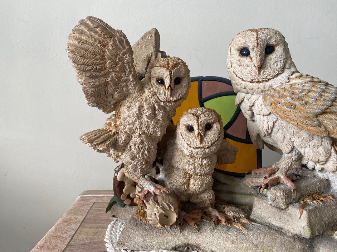 Antique/Collectibles Tawny Owls Family By Sherratt And Simpson Border ...
