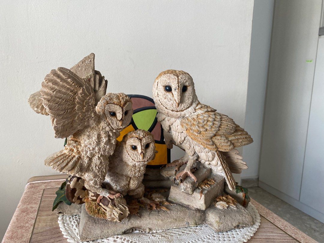 Antique/Collectibles Tawny Owls Family By Sherratt And Simpson Border ...