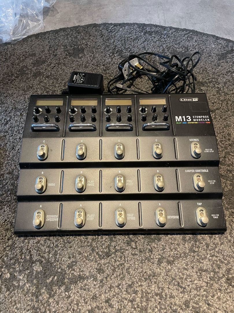 Line 6 M13 Stompbox Modeler w/ Original Power Supply, Hobbies & Toys ...