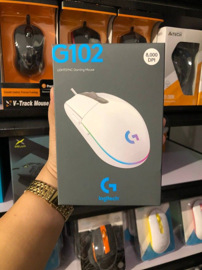Logitech G102 LIGHTSYNC RGB Gaming Mouse White, Computers & Tech, Parts ...