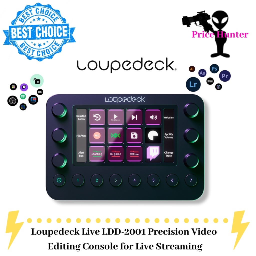 Loupedeck Live LDD-2001 Precision Video Editing Console for Live ...