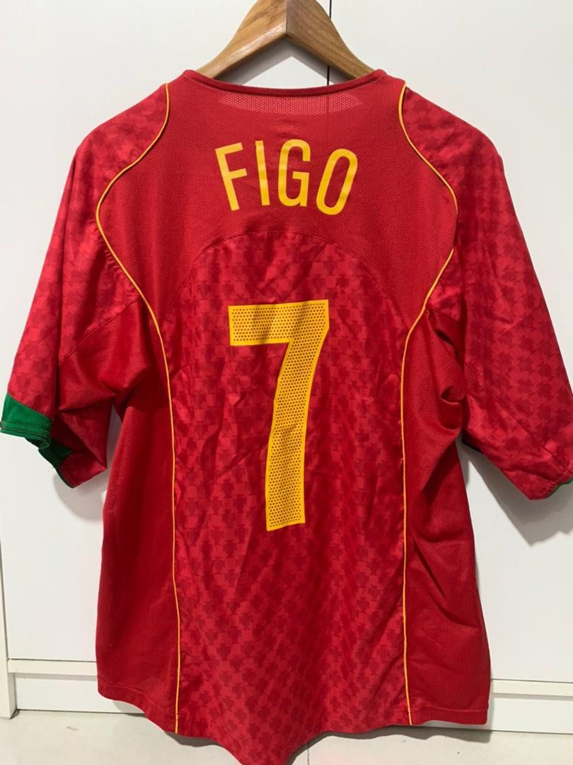 Luis Figo Portugal 2004 Euro soccer/football jersey/kit rare/retro ...