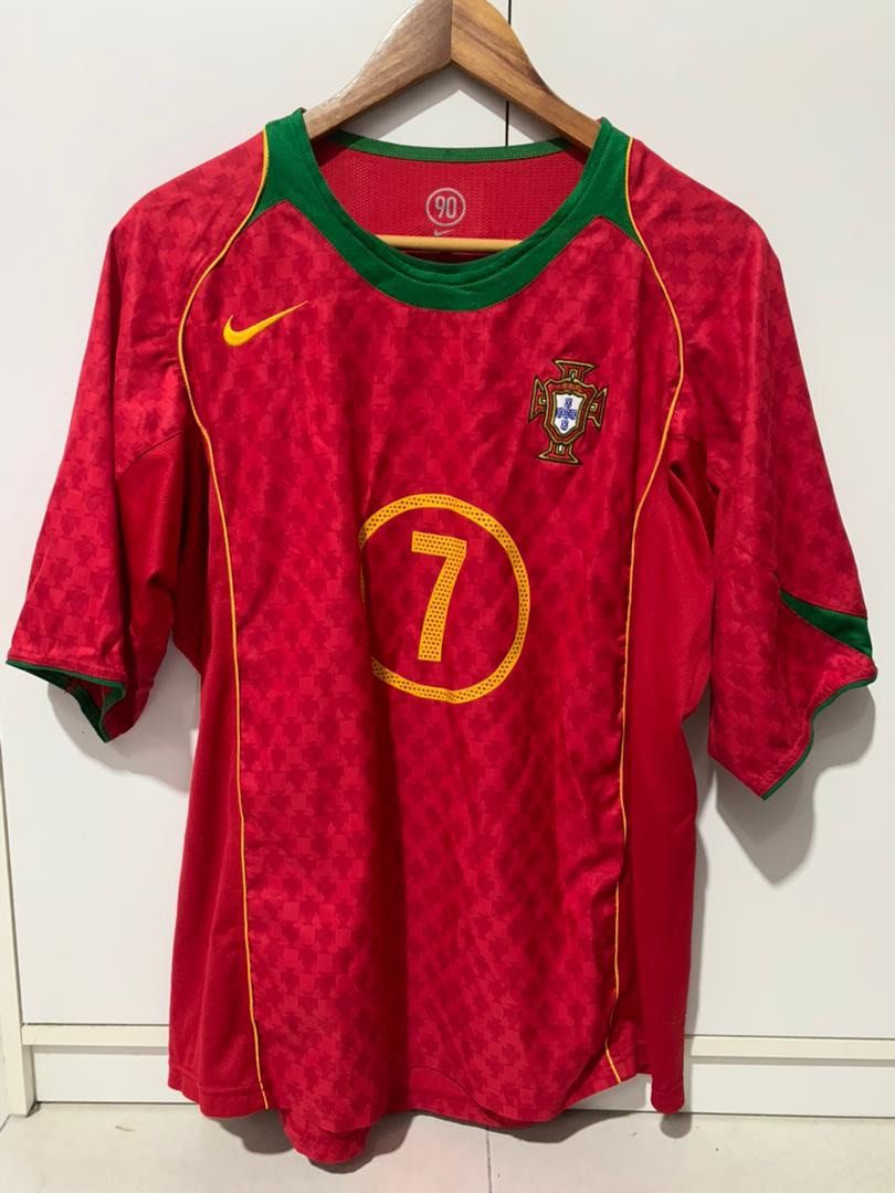 Luis Figo Portugal 2004 Euro soccer/football jersey/kit rare/retro ...