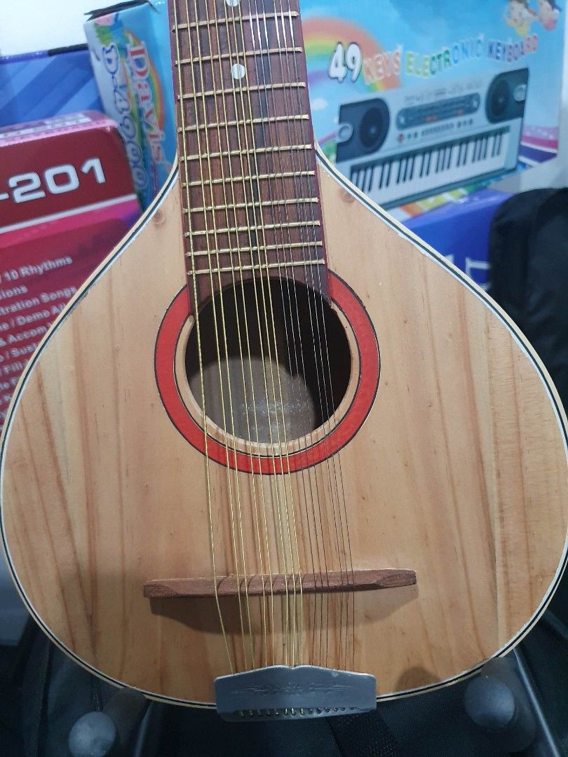 Lumanog Banduria Langka Wood with Free Bag and Pick, Hobbies & Toys ...