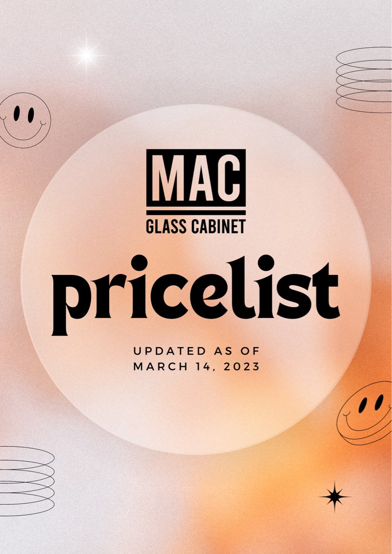 MAC Glass Cabinet Pricelist, Furniture & Home Living, Furniture ...