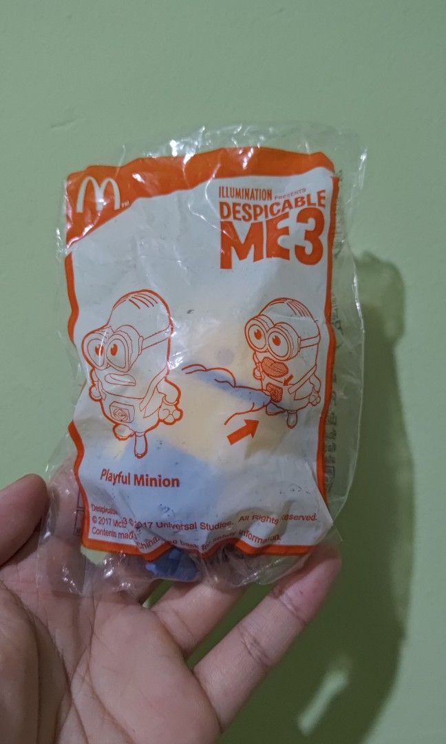 Mainan Minions Happy Meal MCD 2017 - Playful Minion Despicable Me 3, Toys & Collectibles, Mainan ...