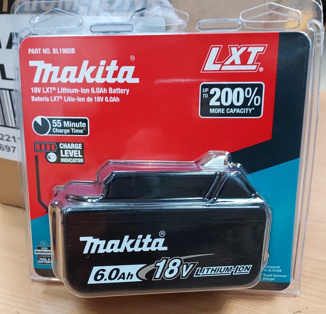 Makita 牧田 BL1860B 18V LXT® Lithium‑Ion 6.0Ah Battery (原裝鋰電池) (美版), Free ...