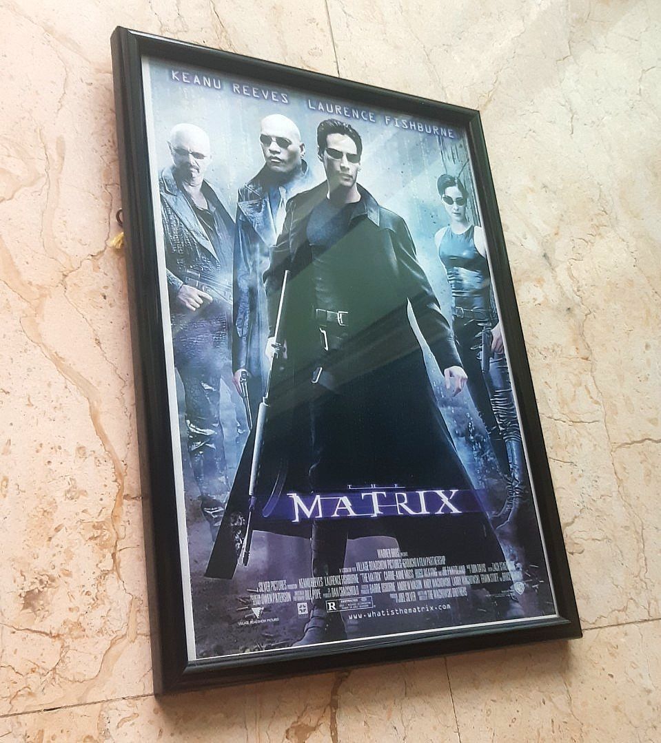 Matrix Movie Poster Frame, Furniture & Home Living, Home Decor, Frames ...