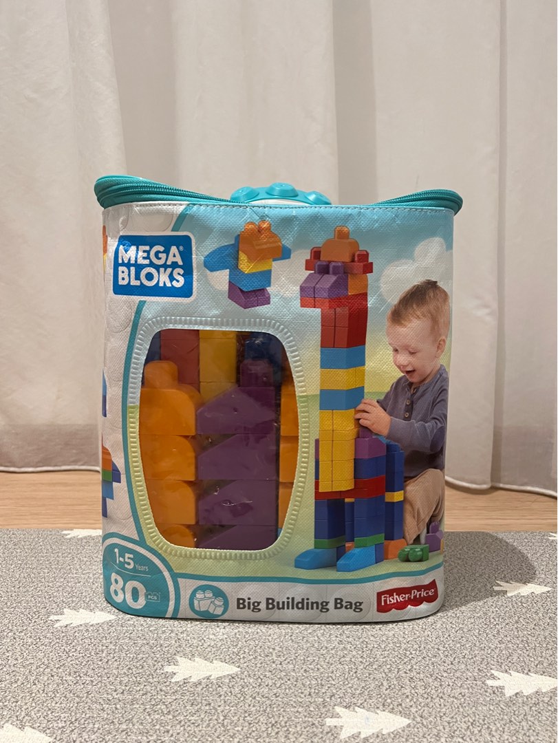 Mega Bloks Big Building Bag, Babies & Kids, Infant Playtime on Carousell