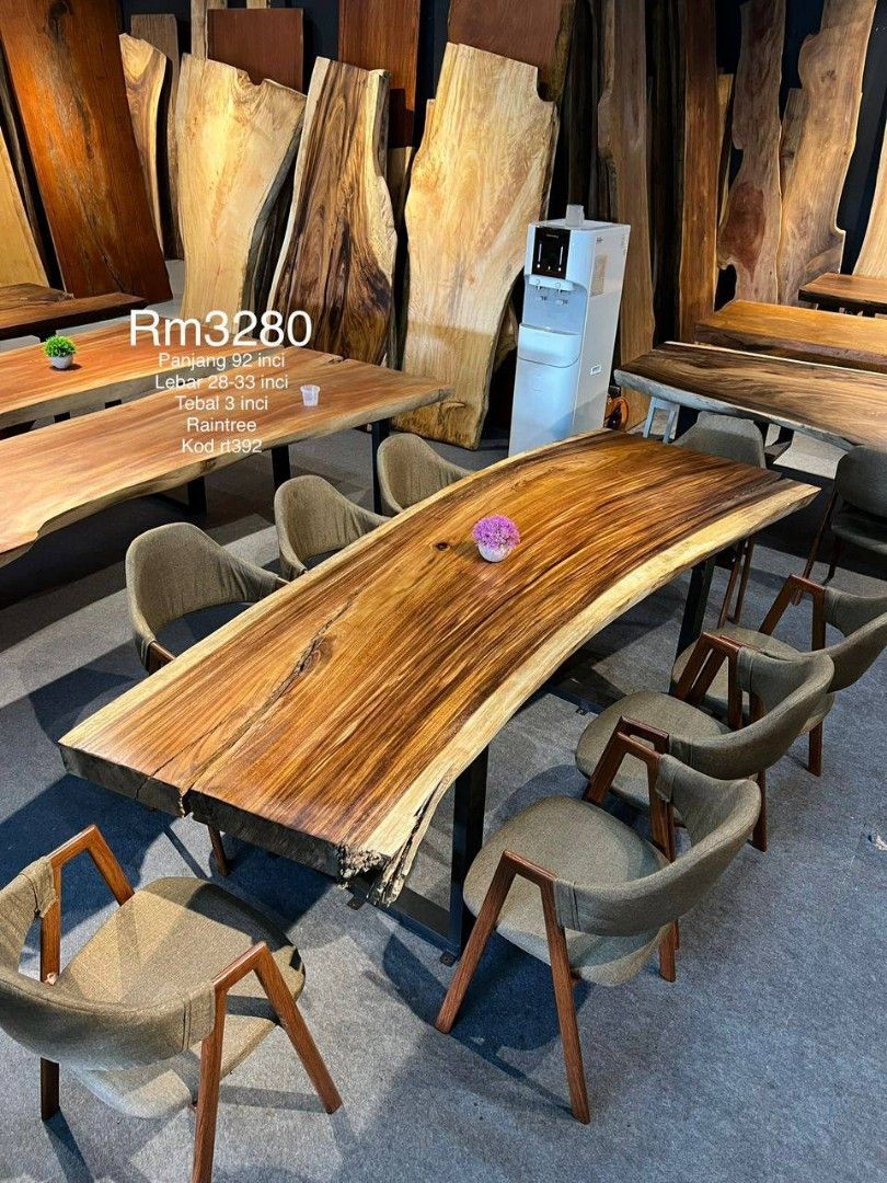 Meja makan raintree 8 seater, Furniture & Home Living, Furniture ...