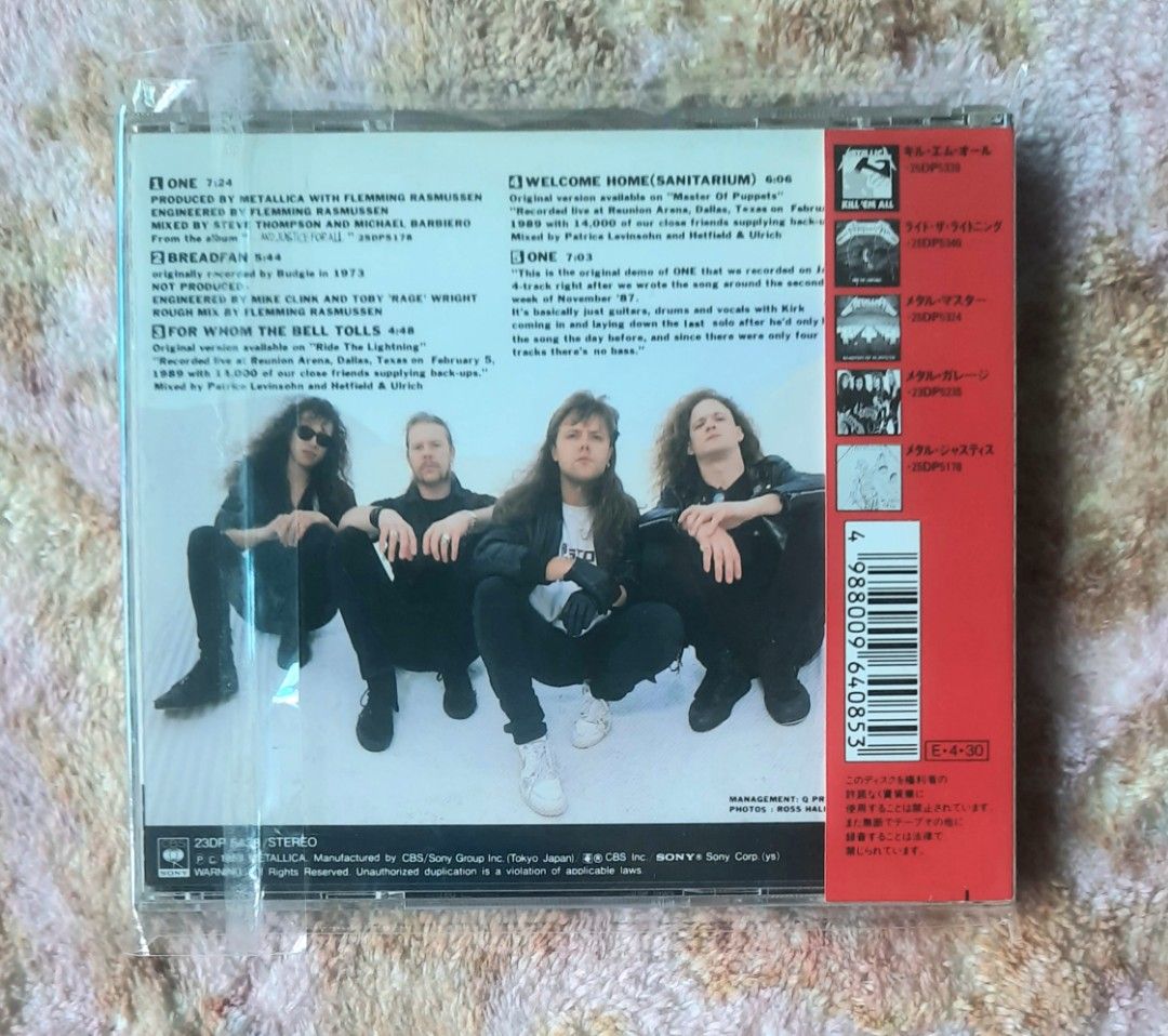 Metallica - One CD, Hobbies & Toys, Music & Media, CDs & DVDs on Carousell