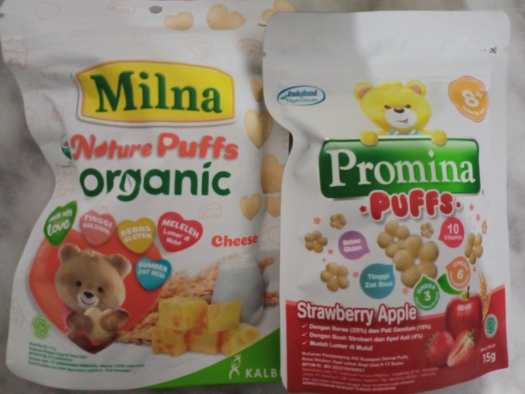 Milna Nature Puffs and Promina Puffs, Babies & Kids, Nursing & Feeding ...