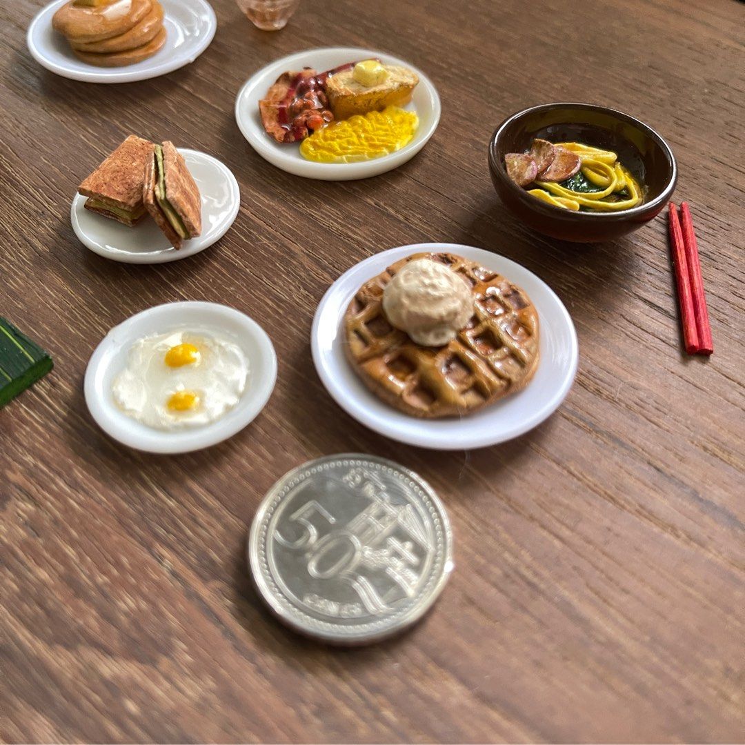 Miniature food for dolls / handmade / clay food for mini dollhouse doll ...