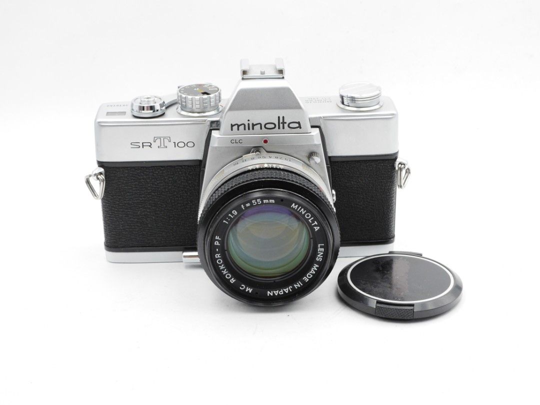 Minolta SRT 100 Film SLR + Minolta MC Rokkor PF 55mm F1.9 lens ...
