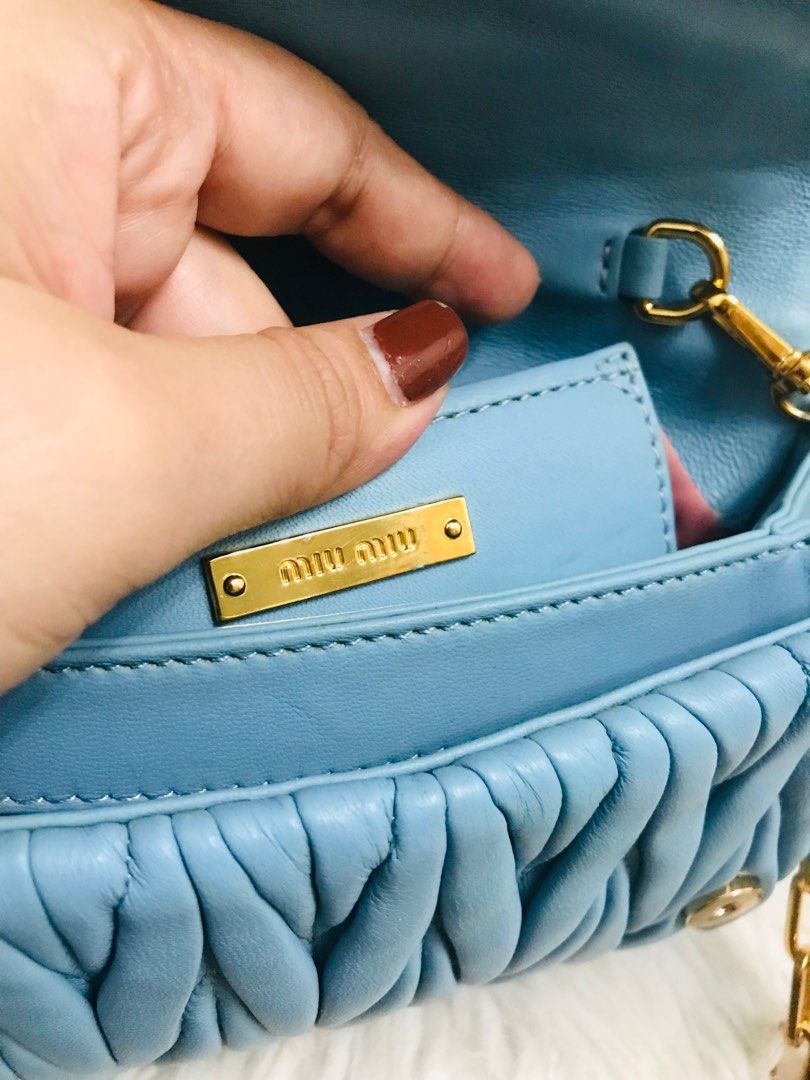 Miu miu Matelasse chain on Carousell