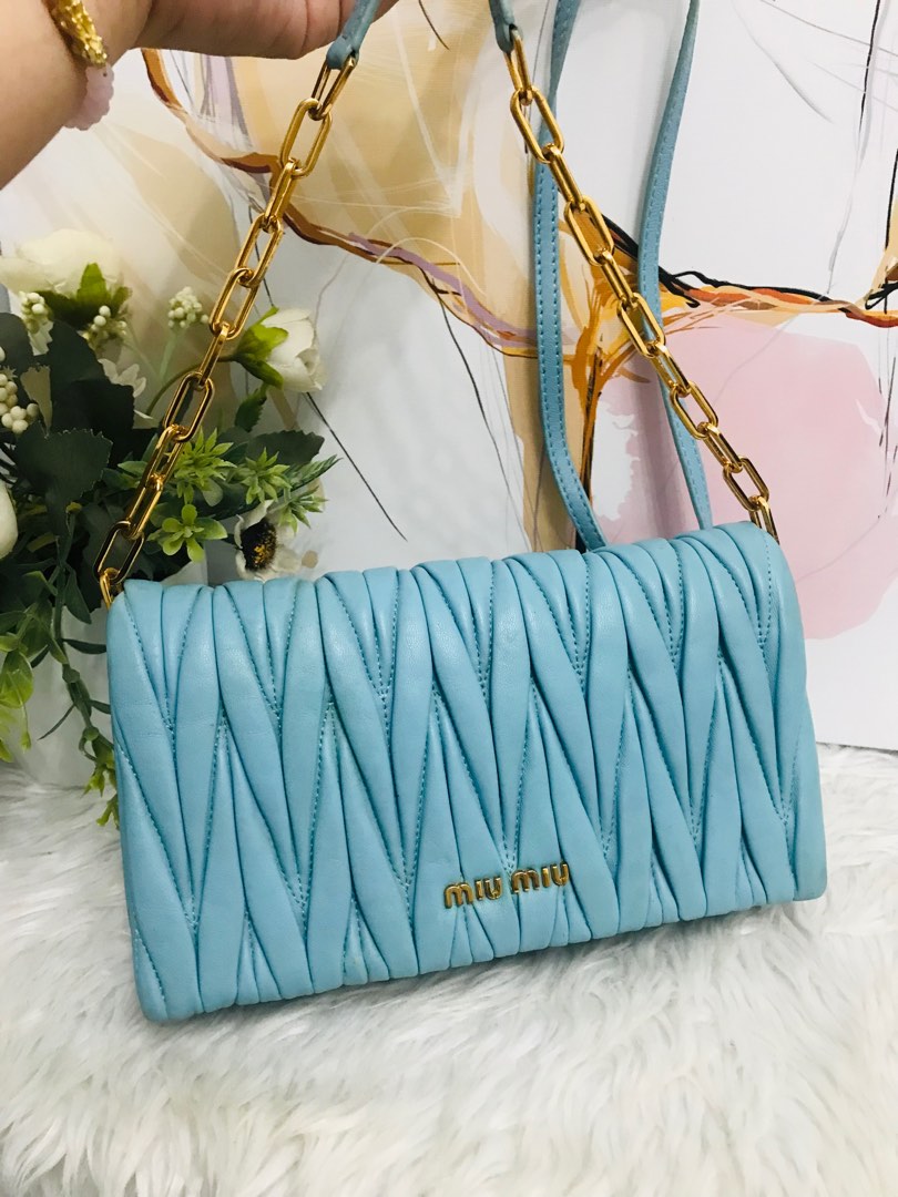 Miu miu Matelasse chain on Carousell