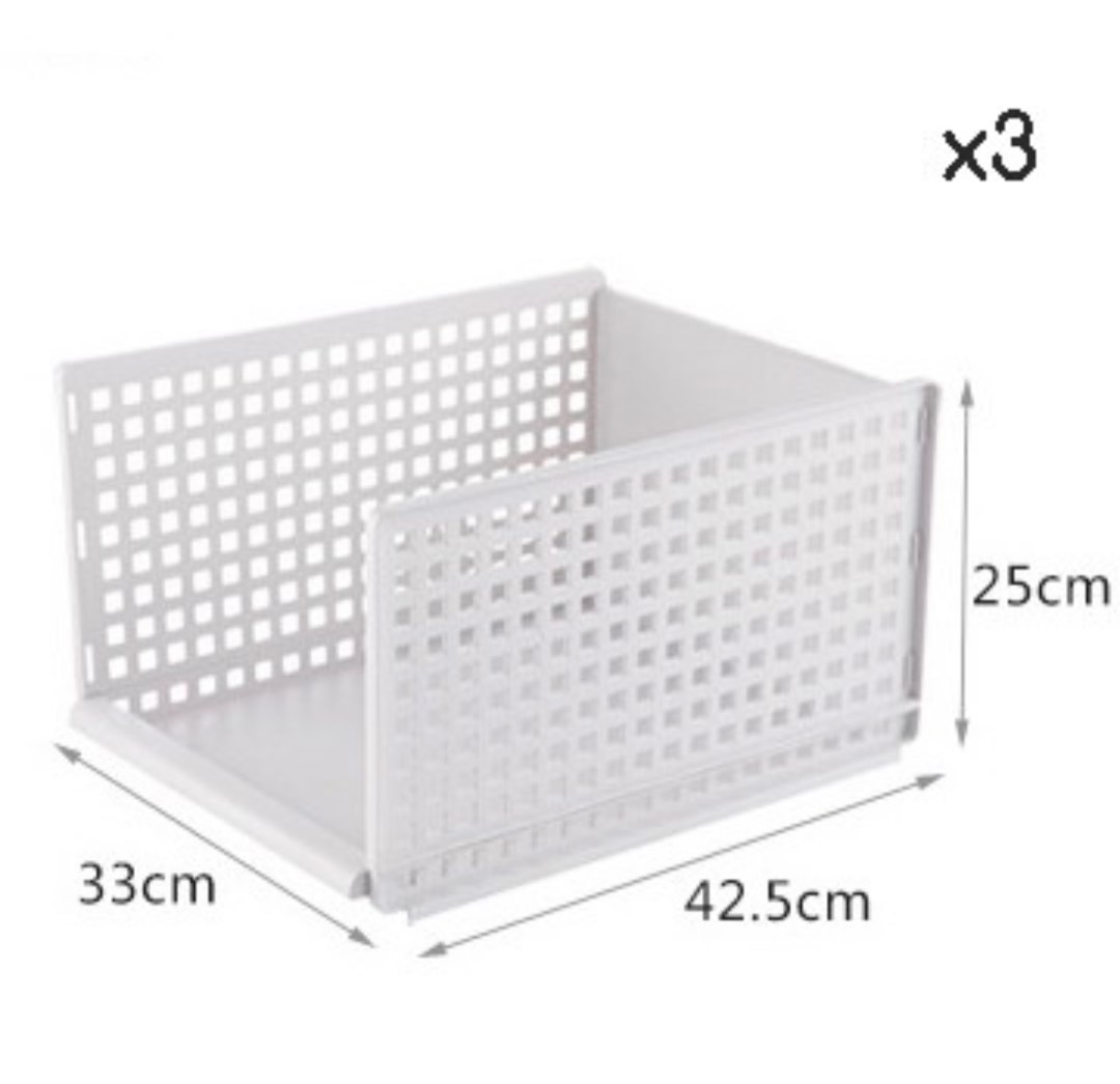 Stackable Wardrobe Storage Box/ Organiser, Furniture & Home Living ...