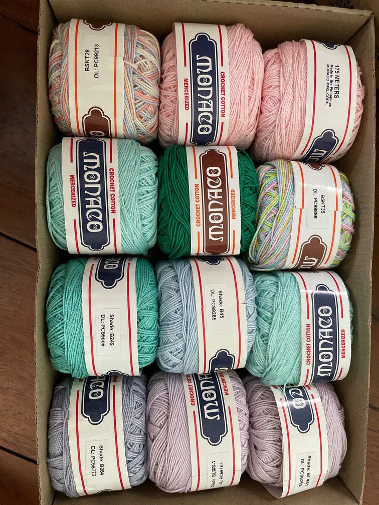 Monaco Mercerized Cotton (12 balls) on Carousell
