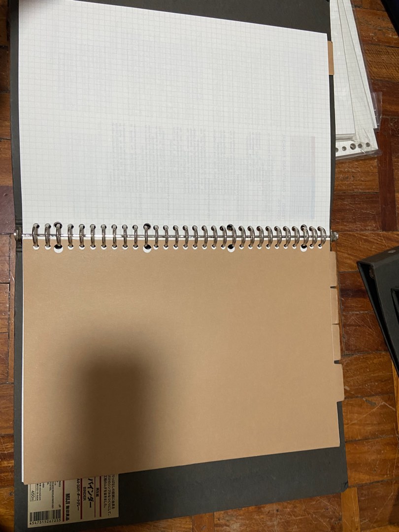 Muji A4 Binder 26 ring, Hobbies & Toys, Stationary & Craft, Stationery ...