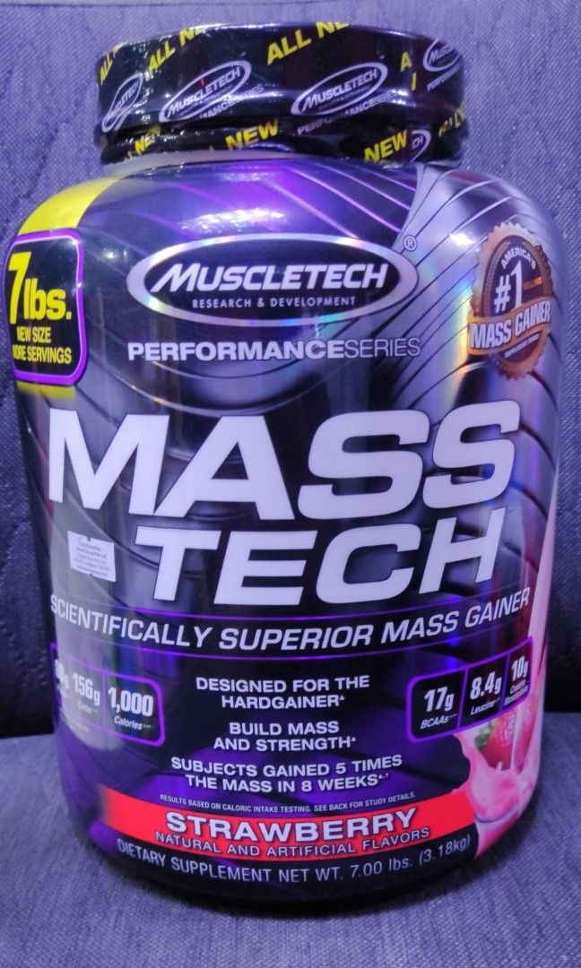 Muscletech, Mass Tech, Performance Series, Mass Gainer, 3.18kg ...