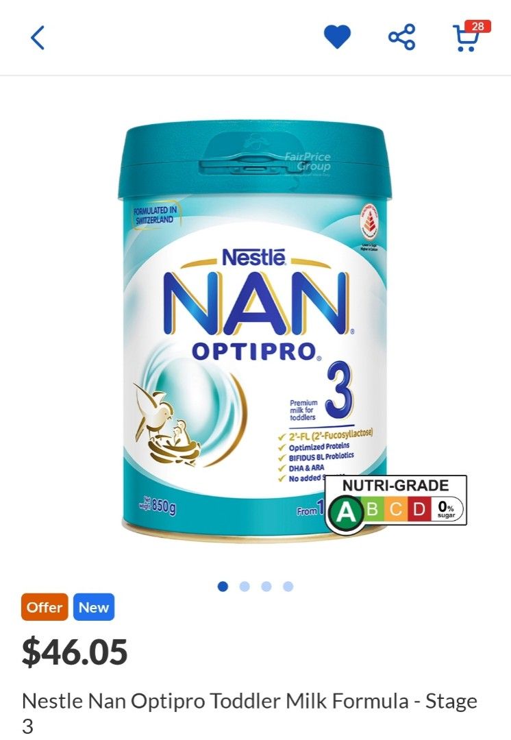 Nestle NAN Optipro Stage 3 Growing Up Milk 850G, Babies & Kids, Nursing & Feeding, Weaning ...
