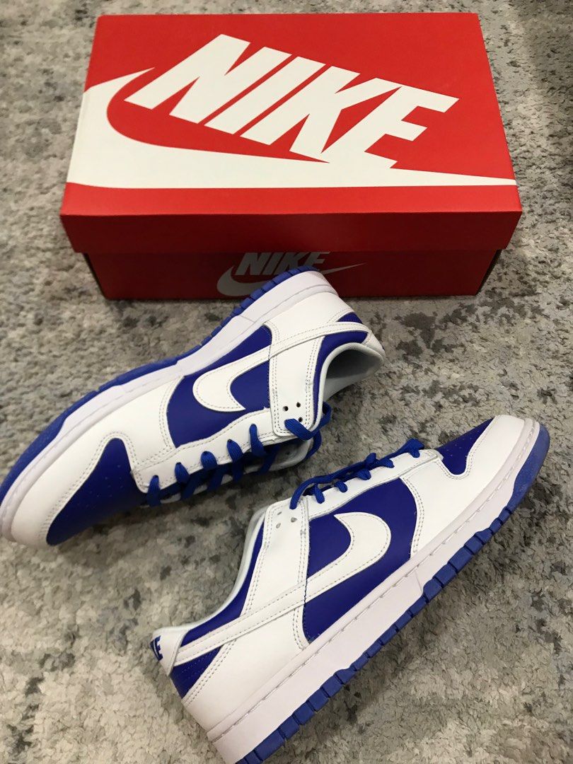 Nike Dunk Low Racer Blue, Men's Fashion, Footwear, Sneakers on Carousell