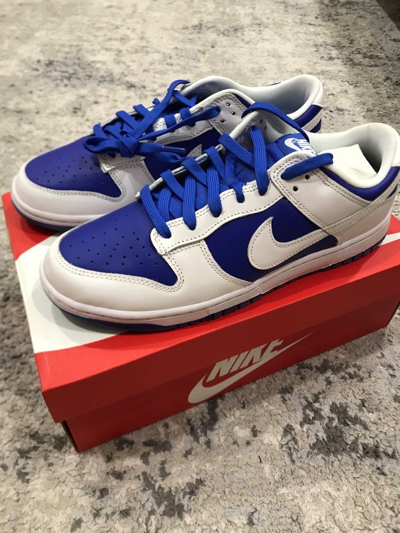 Nike Dunk Low Racer Blue, Men's Fashion, Footwear, Sneakers on Carousell