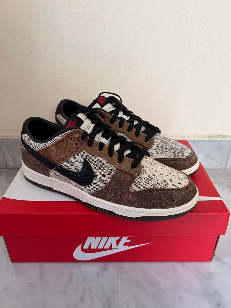 Nike Dunk Low snake us9.5, Men's Fashion, Footwear, Sneakers on Carousell