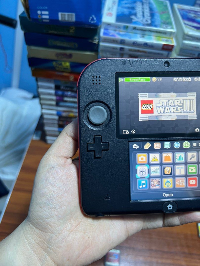 Nintendo Old Regular 2DS Black/Red (US Version & Non Cfw), Video Gaming ...