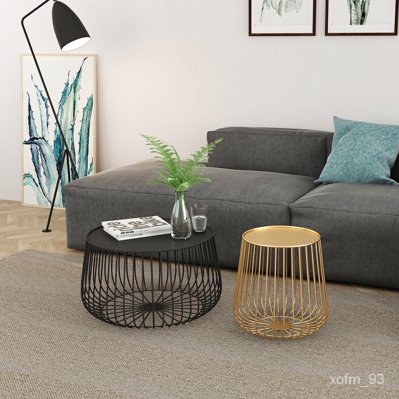 Nordic Iron Coffee Table Simple Modern Small Apartment Industrial Style ...