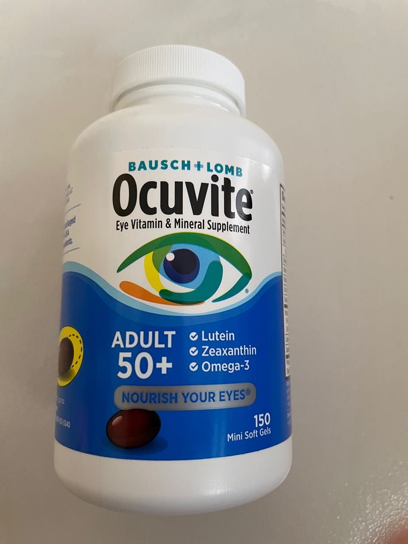 Ocuvite Eye Vitamin & Mineral Supplement, Health & Nutrition, Health ...